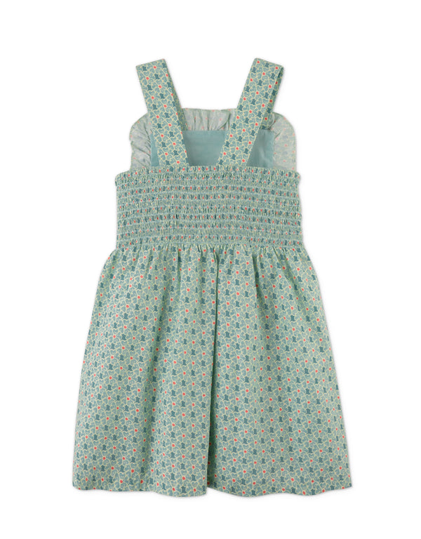 NOEMI APRON DRESS WITH RUFFLES – Gingersnaps