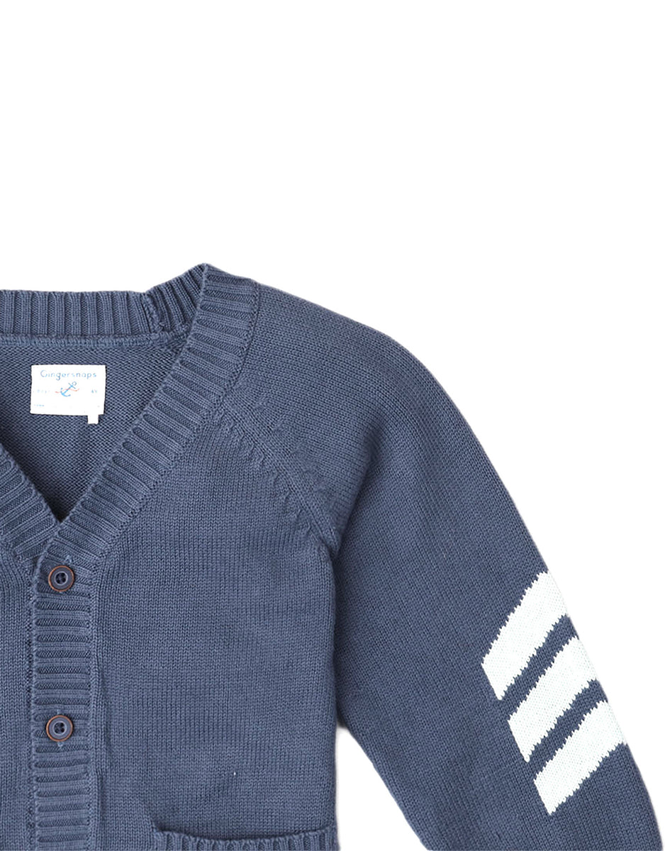 BOYS CHEVRON SLEEVES CARDIGAN– Gingersnaps